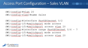 VLAN Access Ports - Cisco CCNA Tutorial - FlackBox
