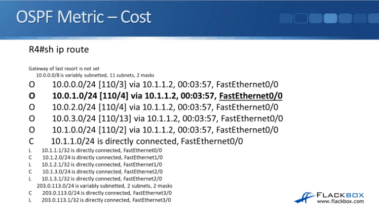 Cisco Routing Protocol Metrics Tutorial - FlackBox