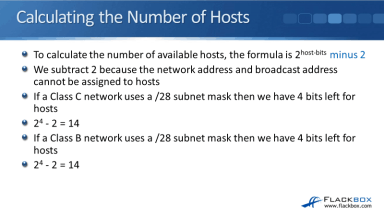 Subnetting Overview - FlackBox