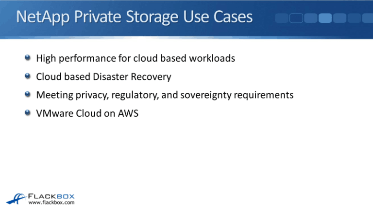 NetApp Cloud Storage Solutions Overview Tutorial - FlackBox