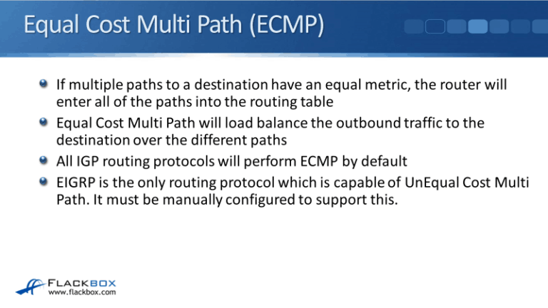 Cisco Equal Cost Multi Path Ecmp Tutorial Flackbox 1160