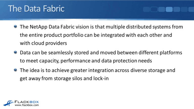The NetApp Data Fabric - Overview Tutorial - FlackBox