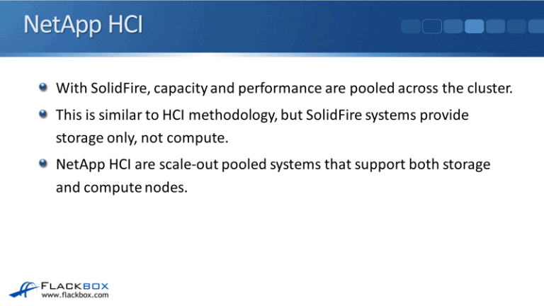 NetApp Element OS Platform: SolidFire & NetApp HCI - FlackBox