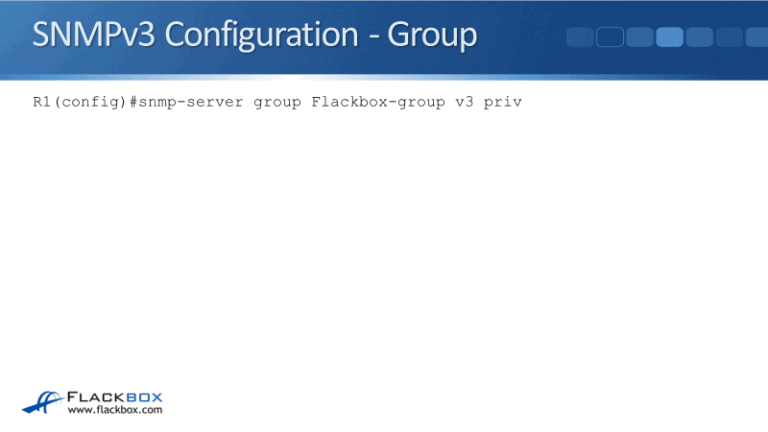 Cisco SNMP v3 Configuration - FlackBox