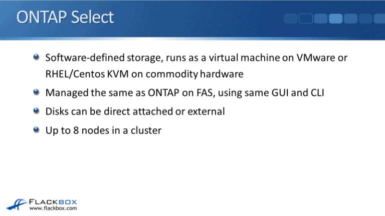 NetApp ONTAP Platforms Overview - FlackBox