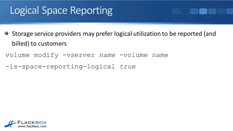 NetApp Storage Efficiency Reporting Tutorial - FlackBox