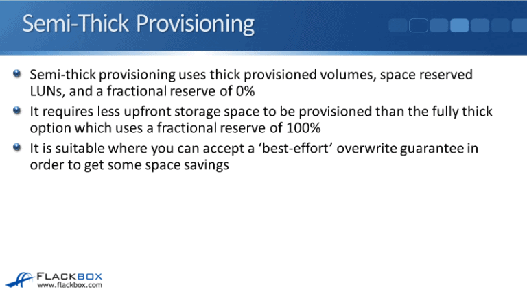 NetApp SAN Thin Provisioning Settings Tutorial - FlackBox