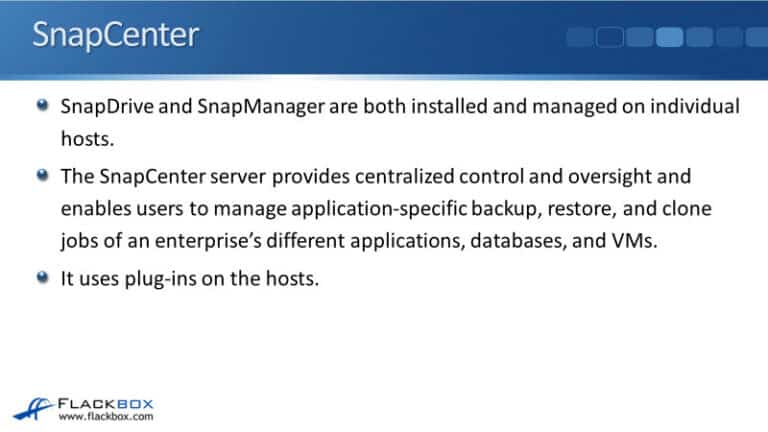 SnapDrive, SnapManager, and SnapCenter - FlackBox