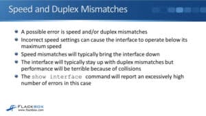 Cisco Basic Layer 1 and 2 Troubleshooting - FlackBox