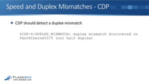 Cisco Basic Layer 1 and 2 Troubleshooting - FlackBox