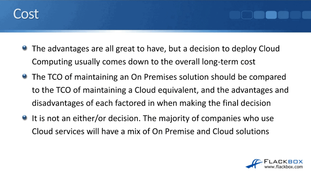 Advantages of Cloud Computing and Calculating TCO - FlackBox