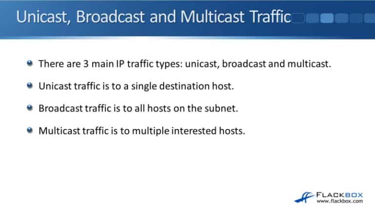 Cisco Unicast, Broadcast, and Multicast Traffic - FlackBox