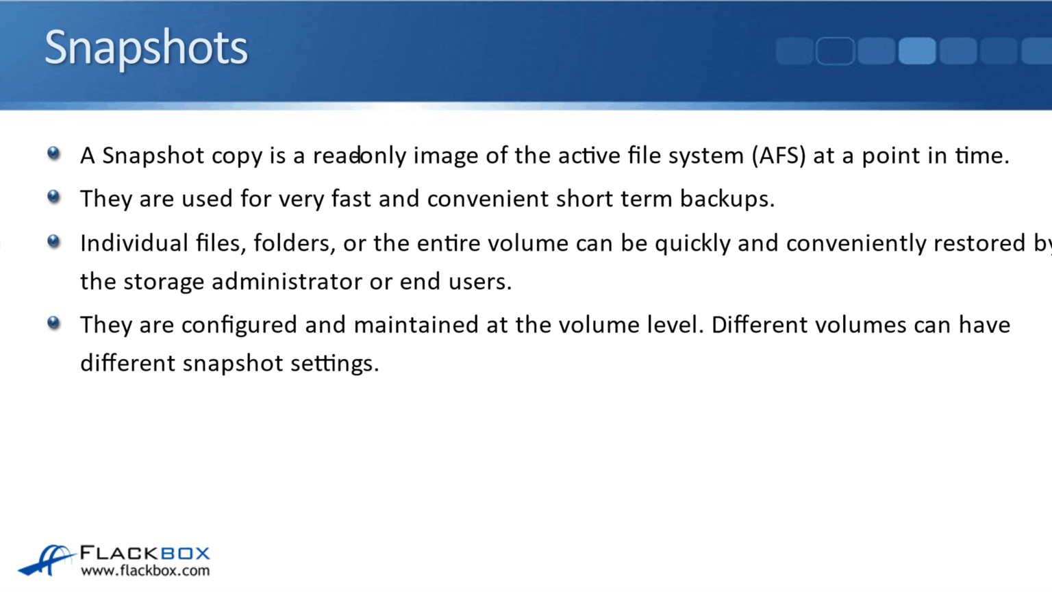 NetApp Snapshot Operation - FlackBox