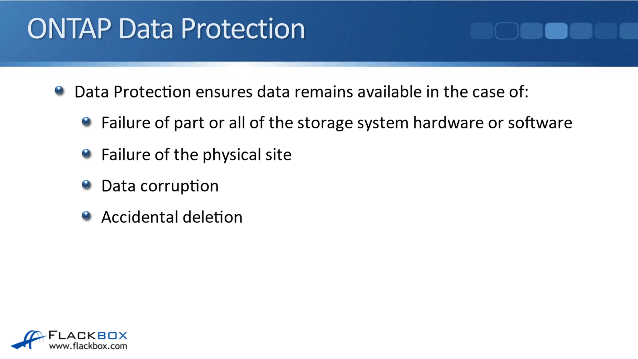 NetApp Data Protection Overview - FlackBox
