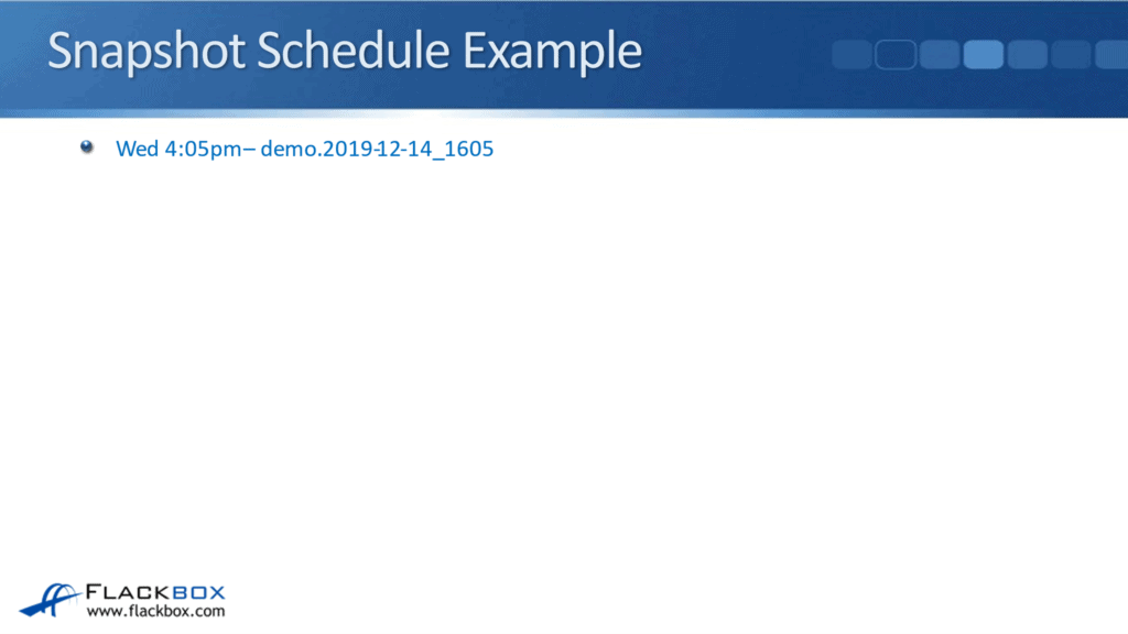 NetApp Snapshot Schedules - FlackBox