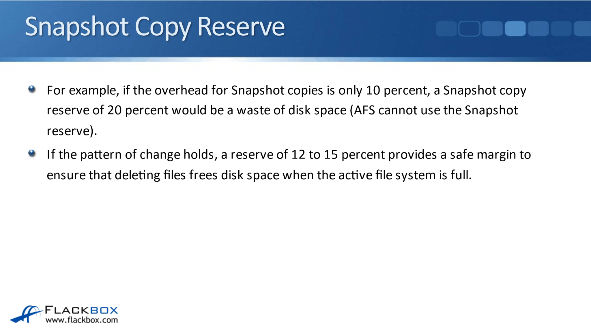 NetApp Snapshot Scheduling Strategies - FlackBox