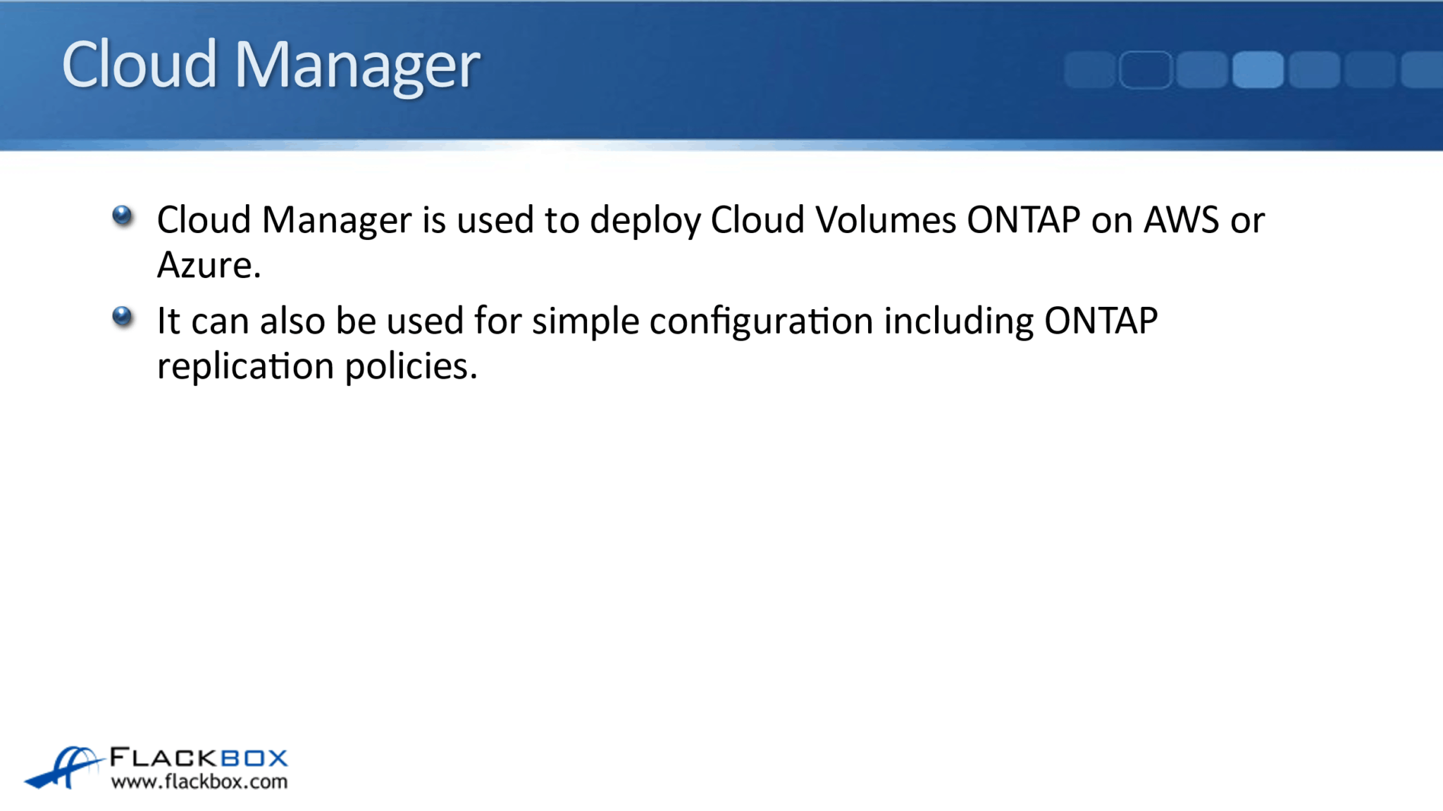 NetApp Centralized Management Software - FlackBox