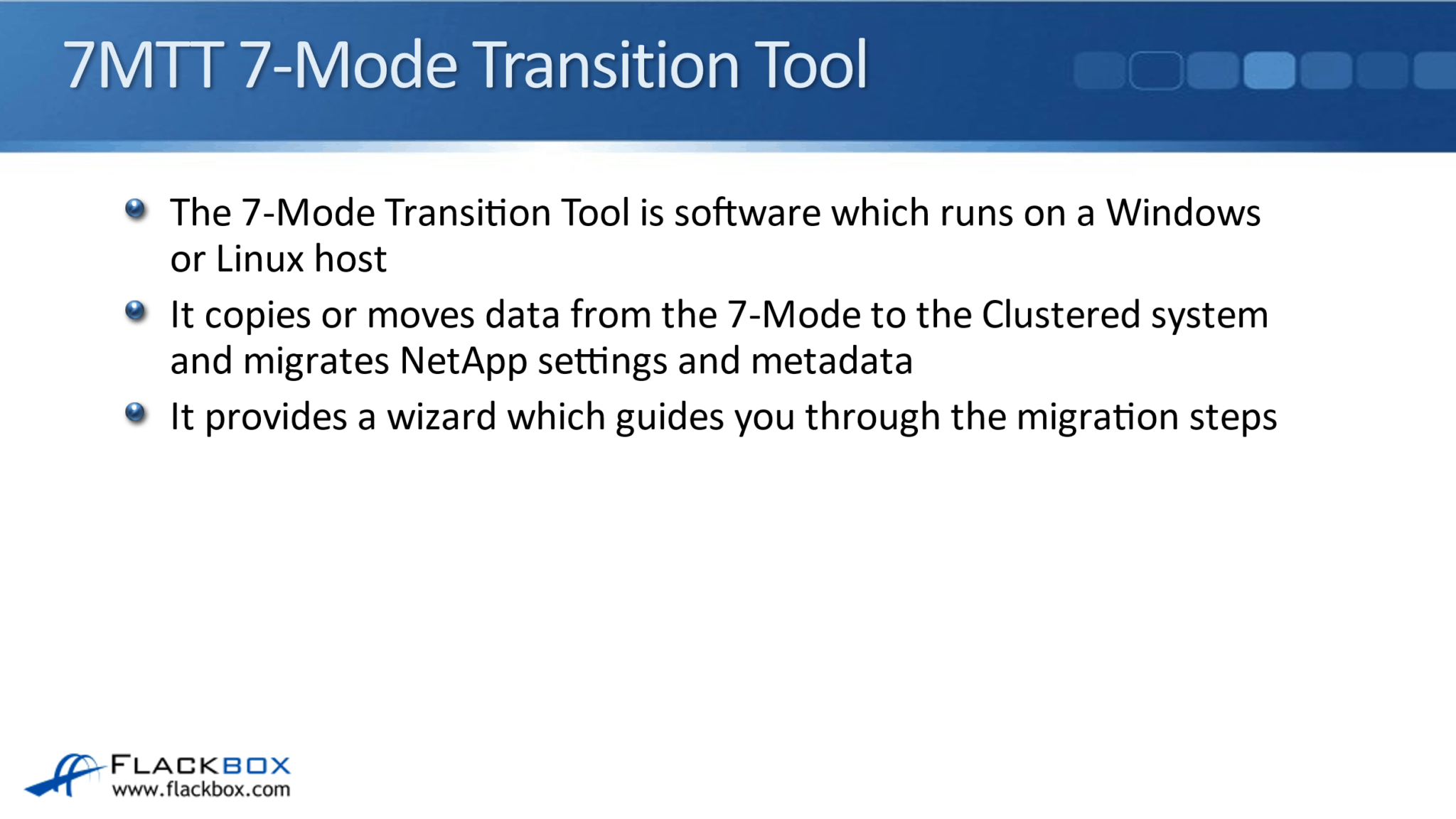 NetApp 7-Mode Migration - FlackBox