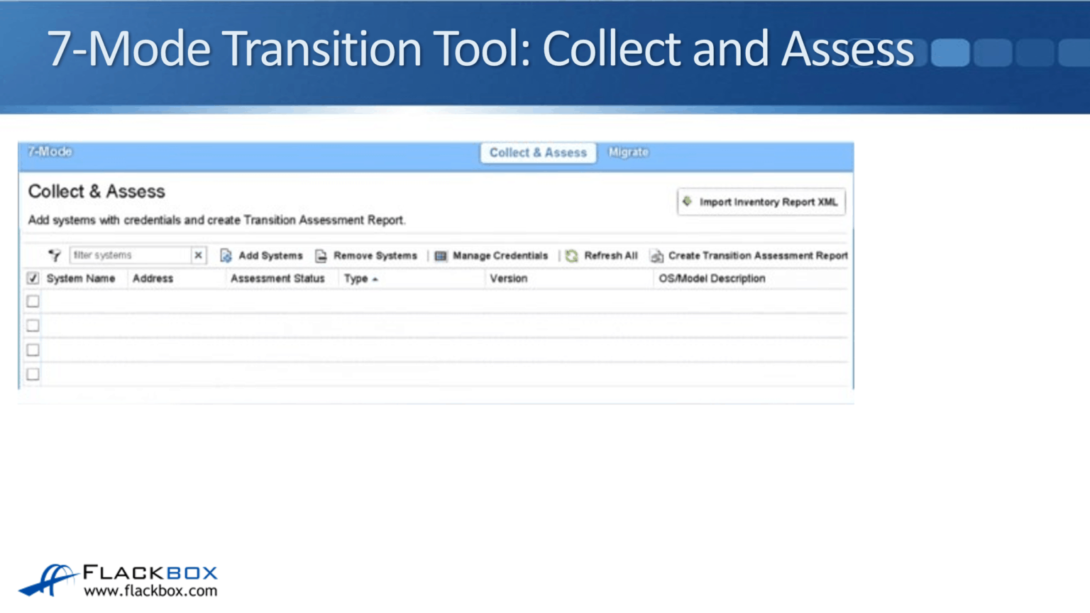 NetApp 7-Mode Migration - FlackBox