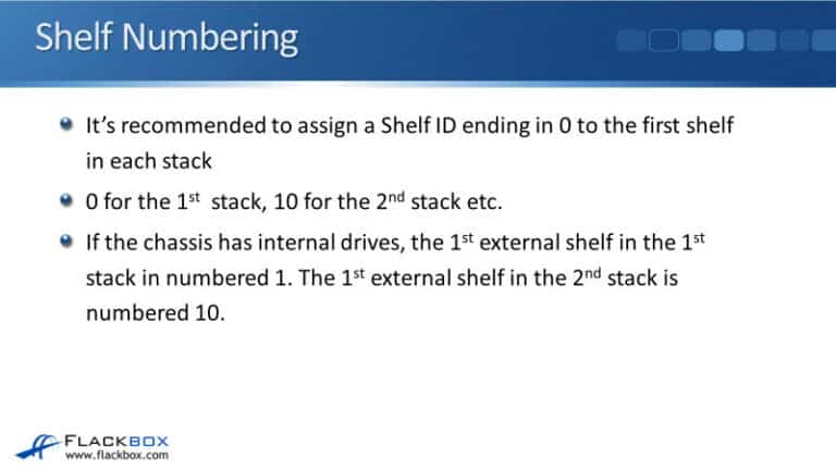 NetApp Disk Shelf Numbering - FlackBox