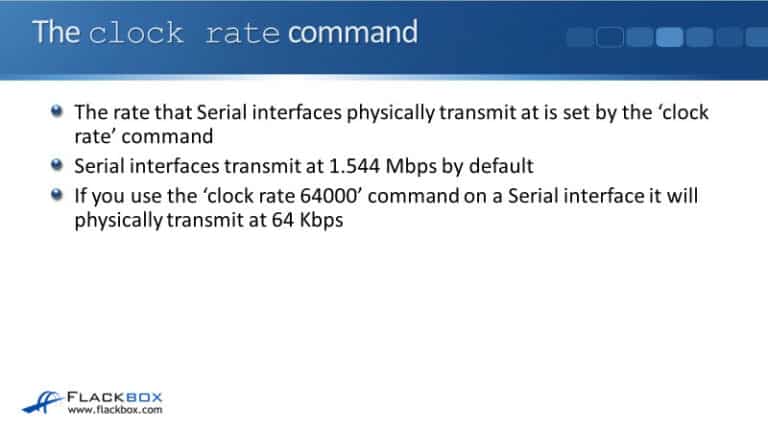 Cisco Bandwidth vs Clock Rate and Speed - FlackBox