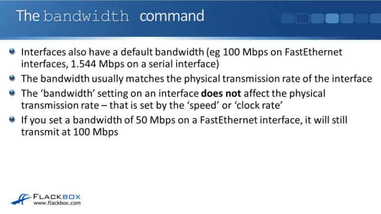 Cisco Bandwidth vs Clock Rate and Speed - FlackBox