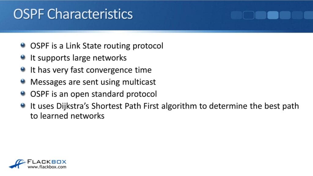 Cisco OSPF Characteristics - FlackBox