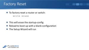 Cisco Factory Reset and Password Recovery - FlackBox