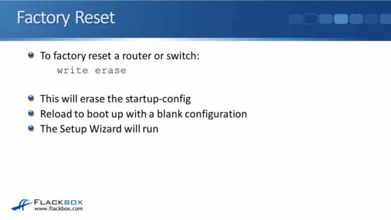 Cisco Factory Reset and Password Recovery - FlackBox