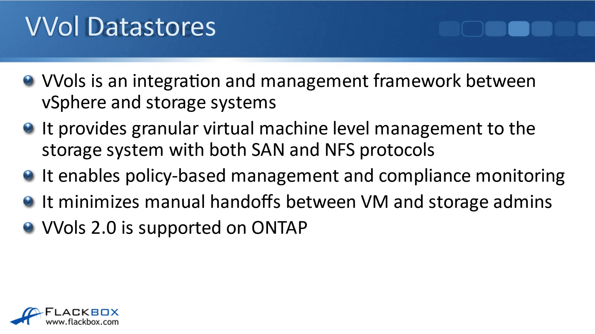 NetApp VVols on ONTAP - FlackBox