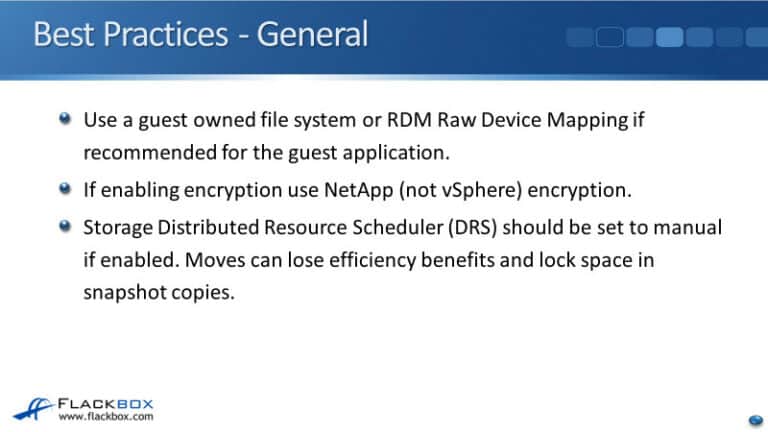NetApp VMware vSphere on ONTAP Best Practice - FlackBox