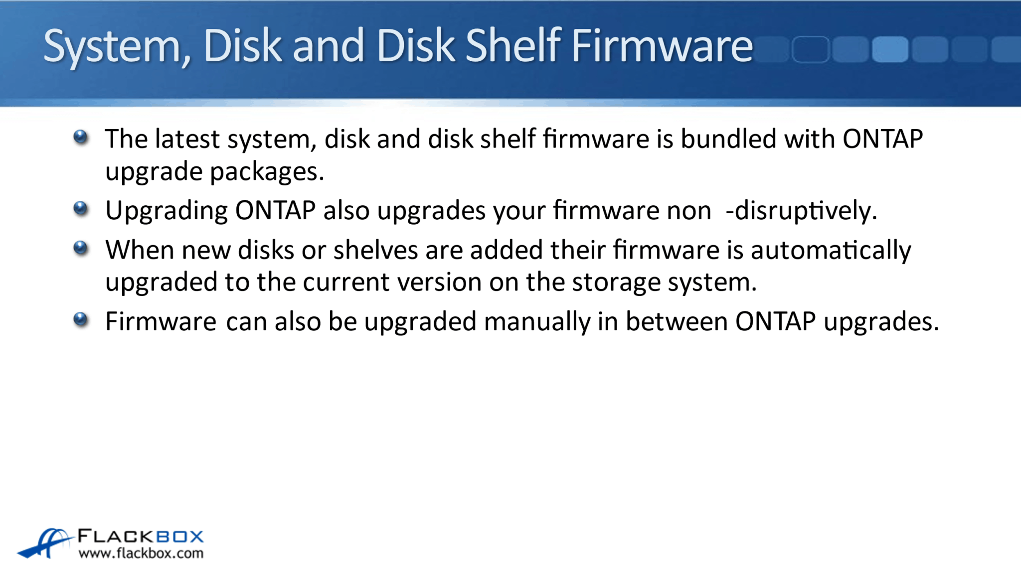 NetApp ONTAP Upgrades - FlackBox
