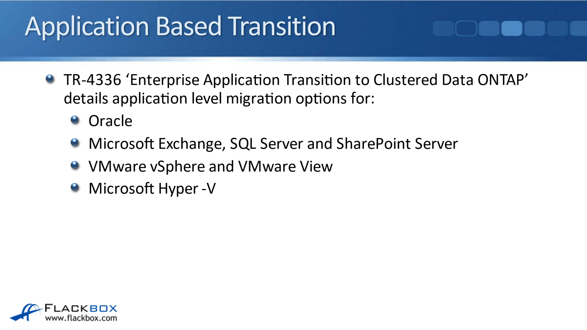 NetApp 7-Mode Migration - FlackBox