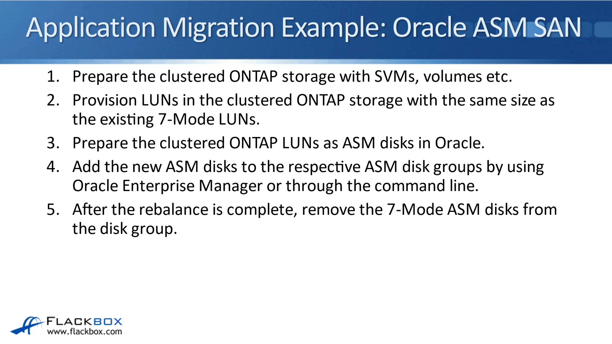 NetApp 7-Mode Migration - FlackBox